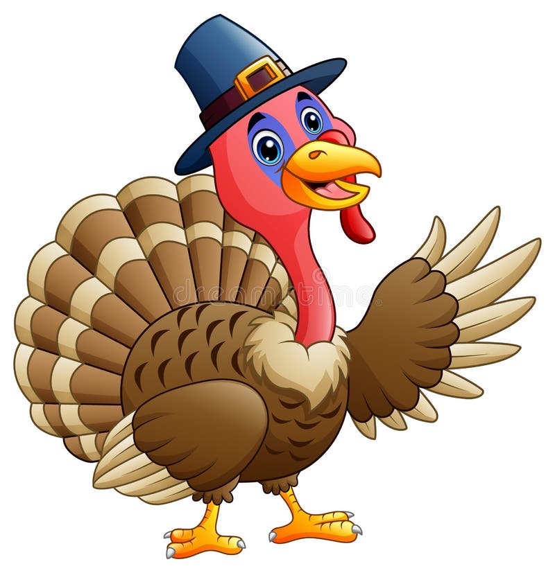 Happy Thanksgiving Day with Singing Cool Turkey Stock Vector ...