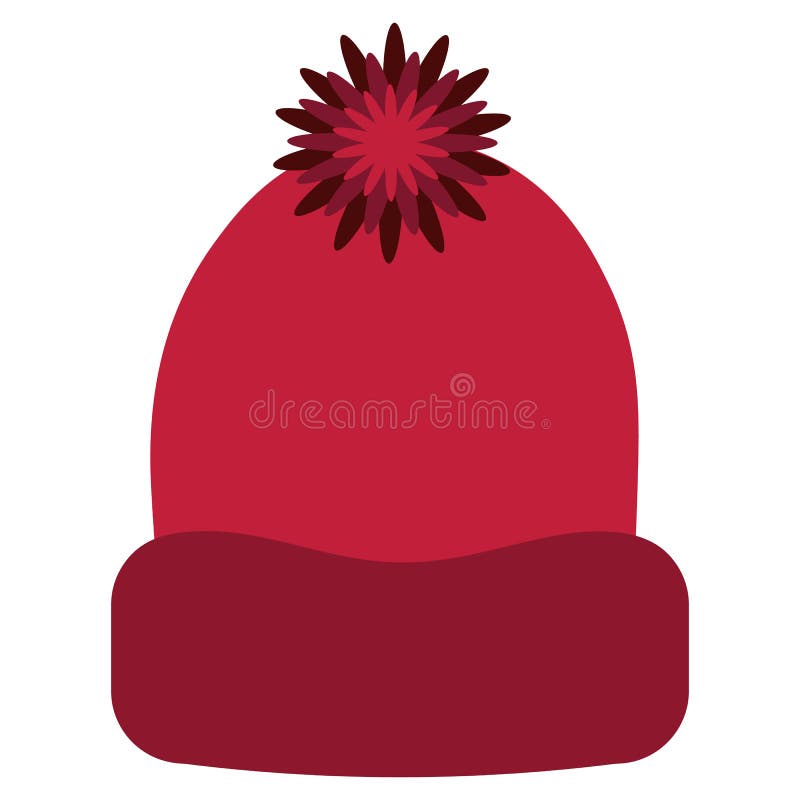Cartoon Hat Icon Isolated on White Background Stock Illustration ...