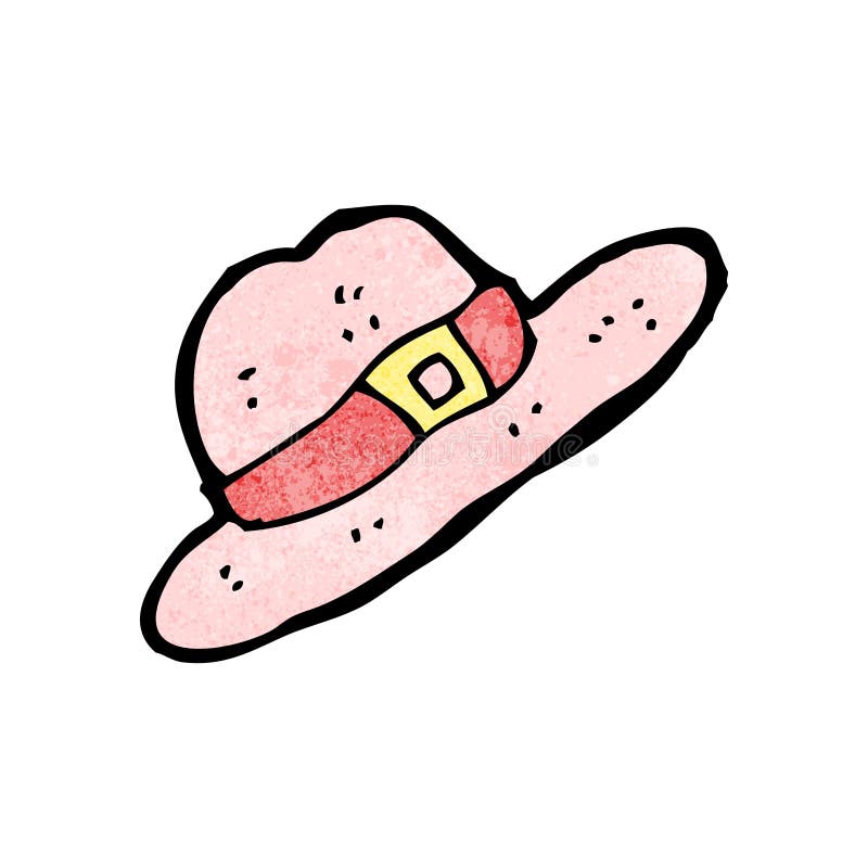 Cartoon hat stock vector. Illustration of hand, texture - 38085489