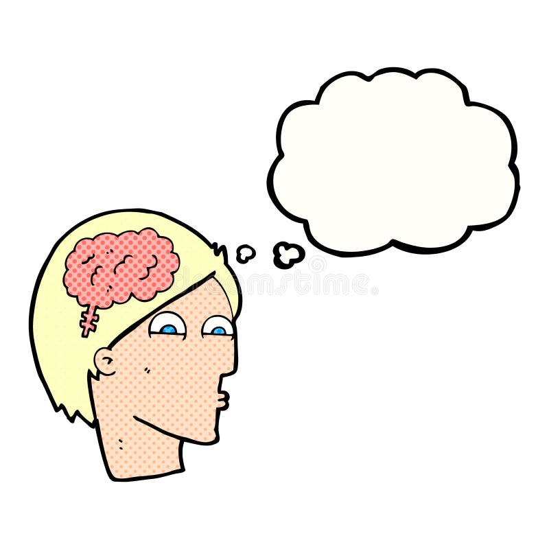 Cartoon Head Brain Symbol Thought Bubble Stock Illustrations – 124 ...