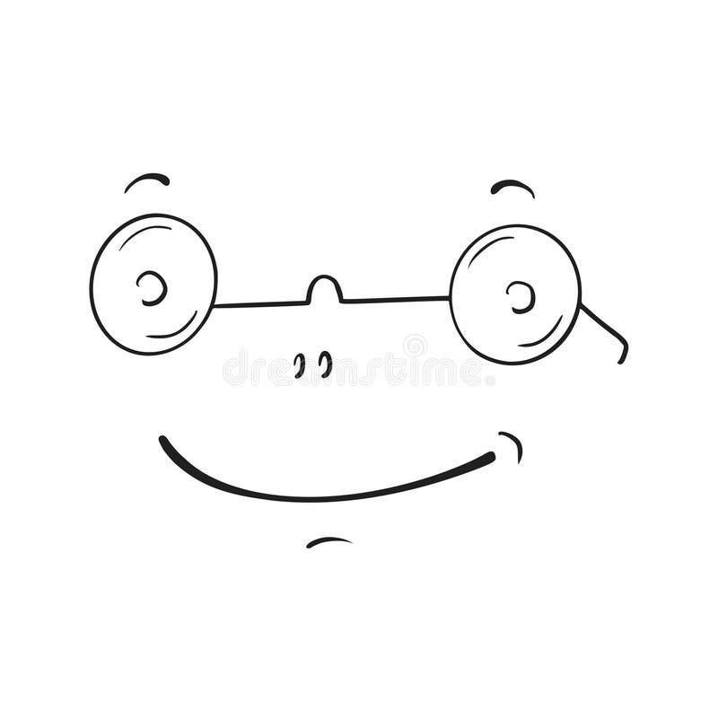 Cartoon head draw stock vector. Illustration of looking - 318395338