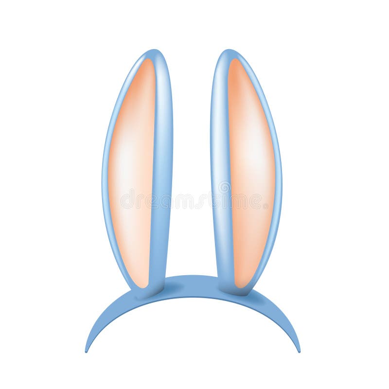 Icon of Mask with Rabbit Shape Ears Stock Photo - Illustration of furry ...