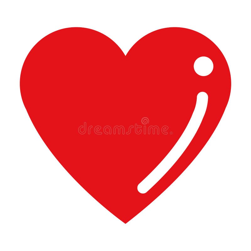 Cartoon heart icon stock illustration. Illustration of abstract - 73382629