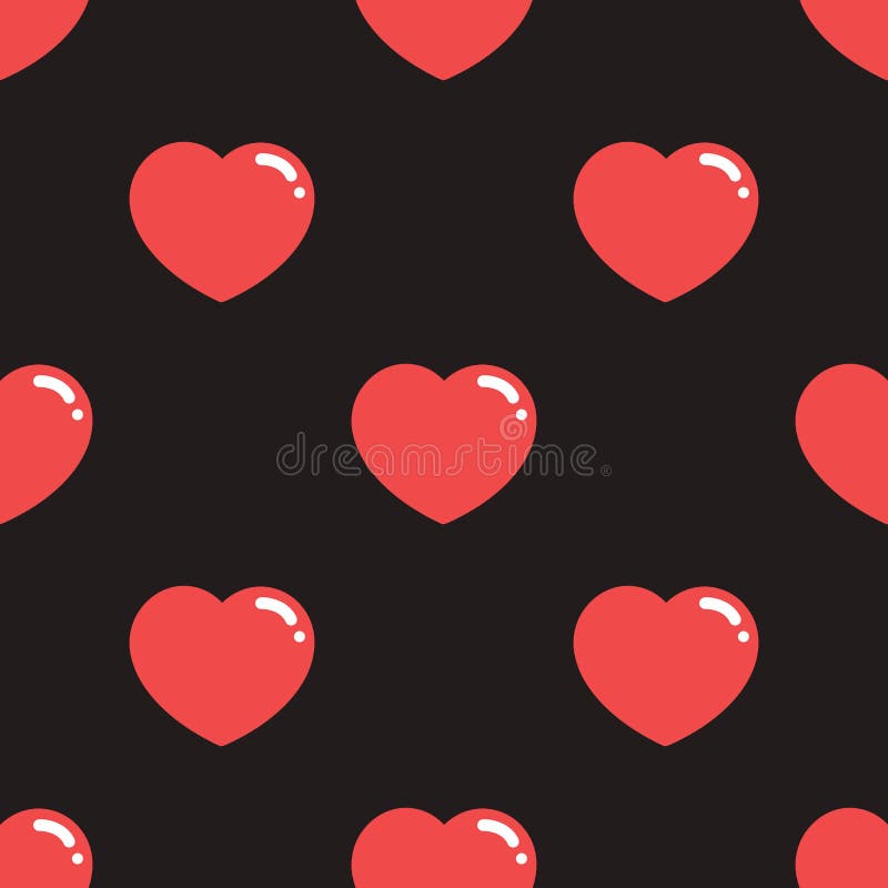 Cartoon heart pattern stock illustration. Illustration of card - 120620605