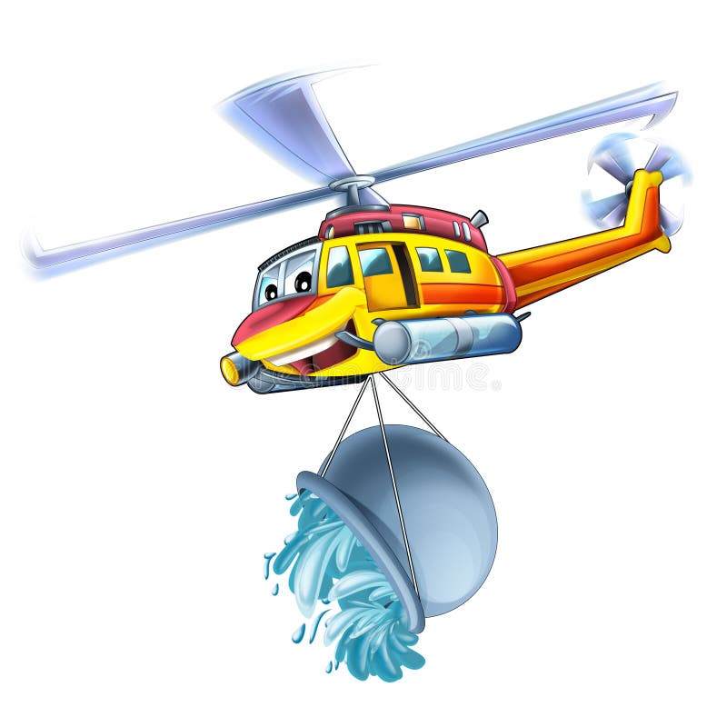 Cartoon helicopter stock illustration. Illustration of landing - 44778573