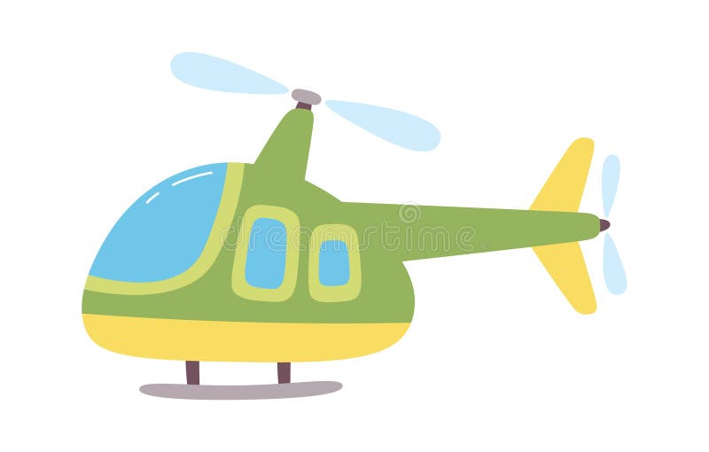 Cartoon Helicopter Vehicle stock vector. Illustration of vehicle ...
