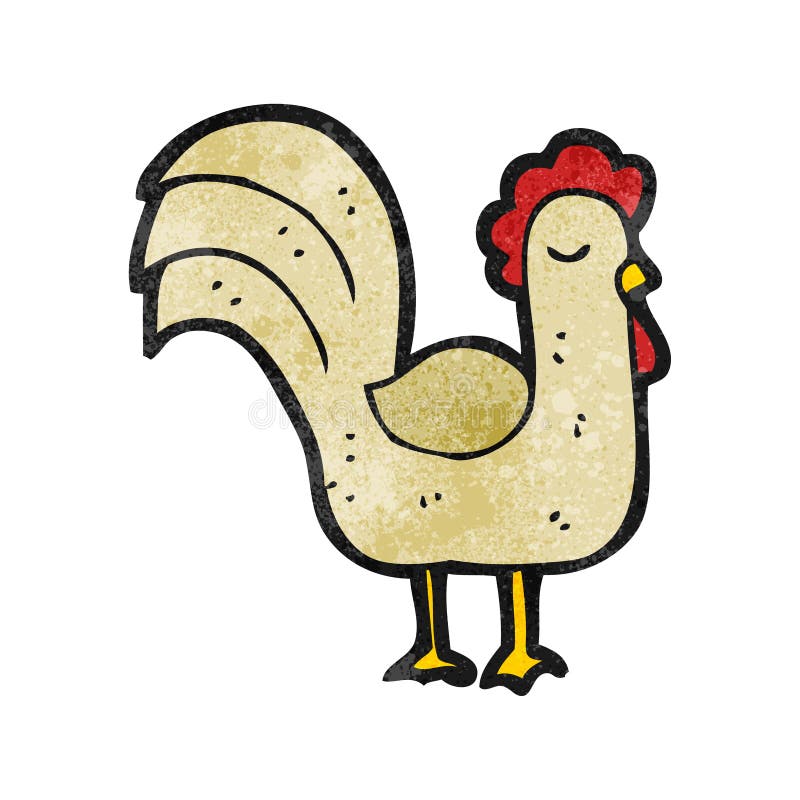 Cartoon hen stock vector. Illustration of retro, traditional - 38059231