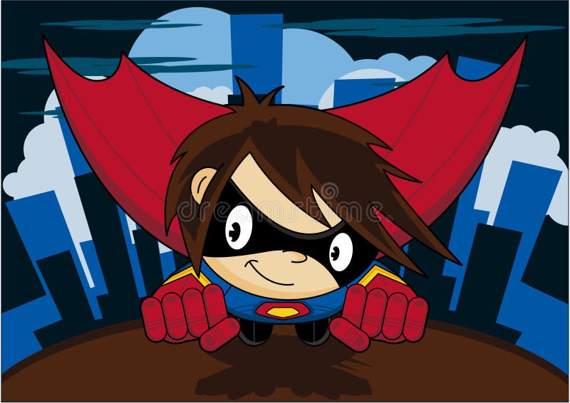 Cartoon Heroic Superhero stock vector. Illustration of comicbook - 95029431