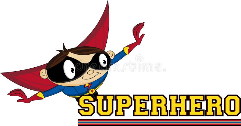 Cartoon Heroic Superhero stock vector. Illustration of heroes - 95029812