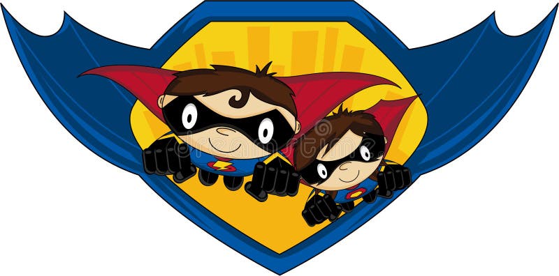 Cartoon Heroic Superhero stock vector. Illustration of heroic - 95080068