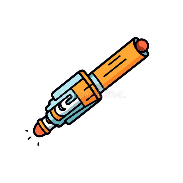Cartoon Highlighter Illustration Stock Illustration - Illustration of ...