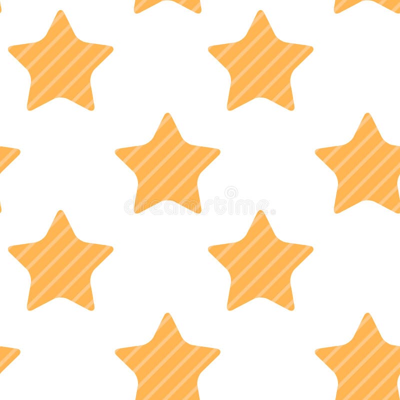 Cartoon Holiday Star Stripes. Seamless Pattern. Vector Illustration ...