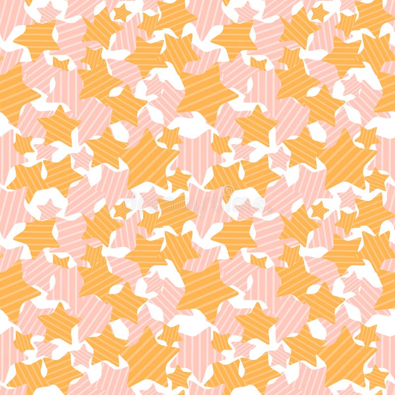 Cartoon Holiday Star Stripes. Seamless Pattern. Vector Illustration ...