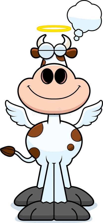 Holy Cow stock vector. Illustration of animal, flying - 2812702