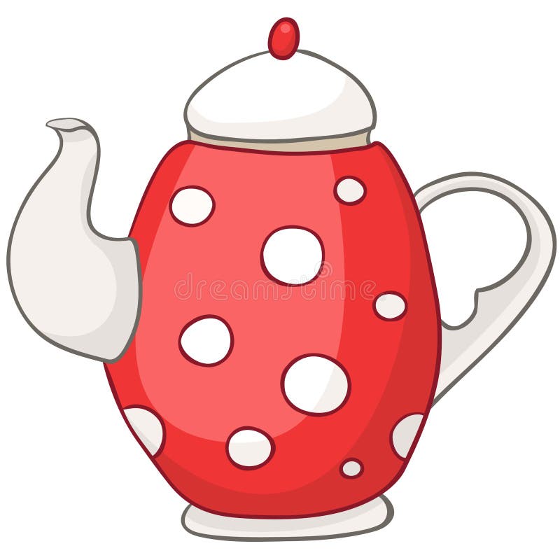 Cartoon Home Kitchen Kettle Stock Vector - Illustration of clip ...