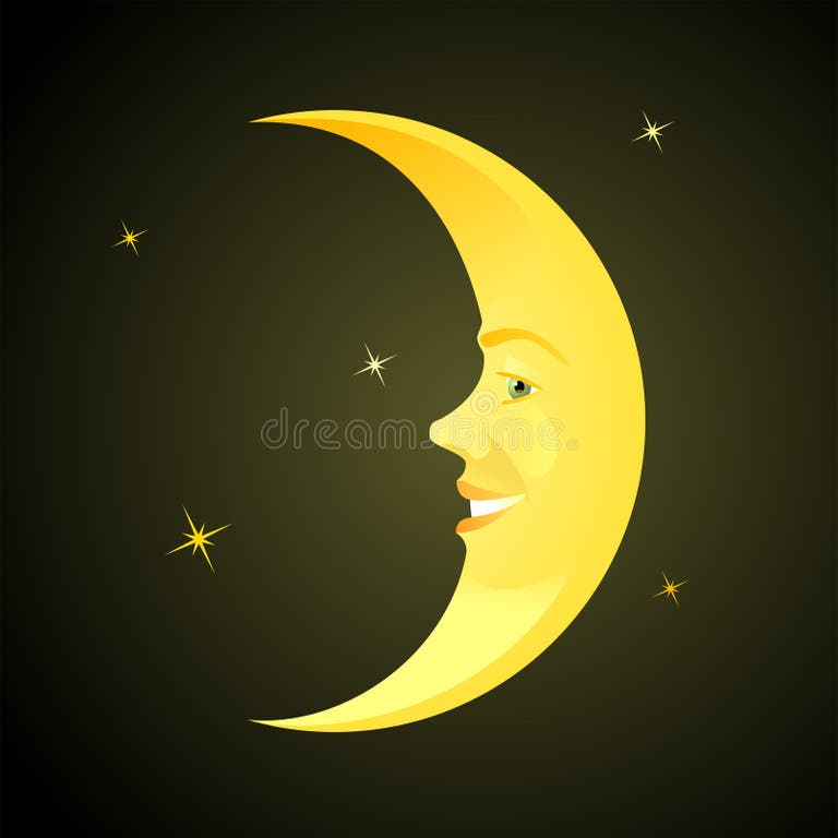 Cartoon Half Moon Stock Illustrations – 2,721 Cartoon Half Moon Stock ...