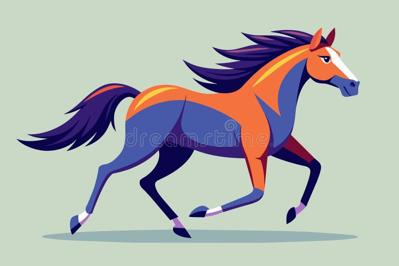 Galloping Cartoon Horse Stock Illustrations – 1,363 Galloping Cartoon ...