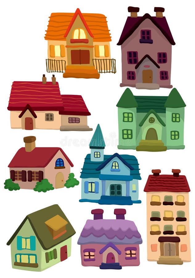 Cartoon house icon stock vector. Illustration of icon - 18829255