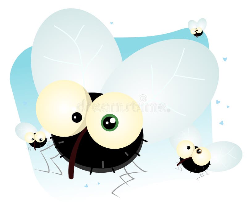 Buzzing Flies Clipart