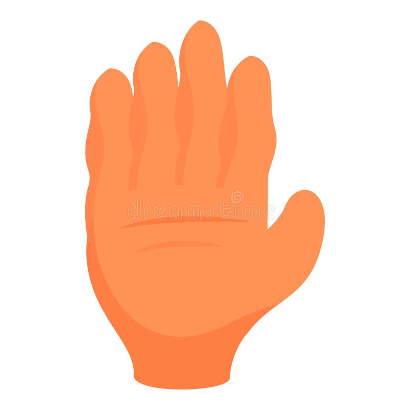 Cartoon Human Hand Showing Five Fingers Gesture Stock Vector ...
