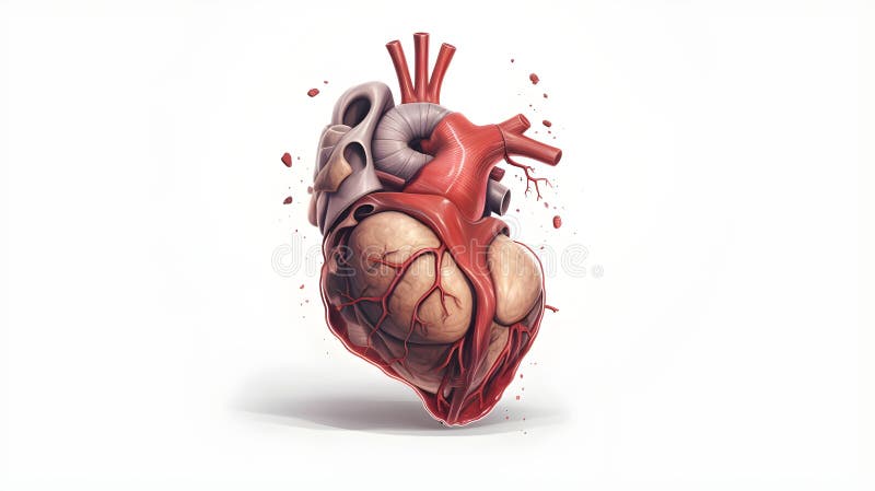 Cartoon Human Heart, Cartoon Organs, Heart Cartoon, 3d Illustration ...