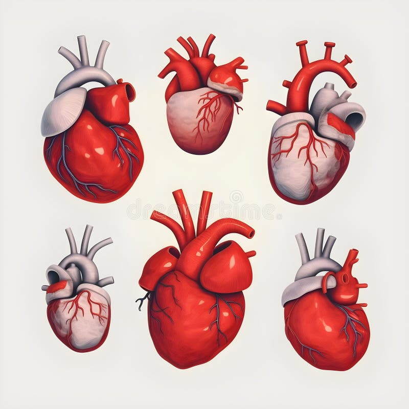 Cartoon Human Heart, Cartoon Organs, Heart Cartoon, 3d Illustration ...