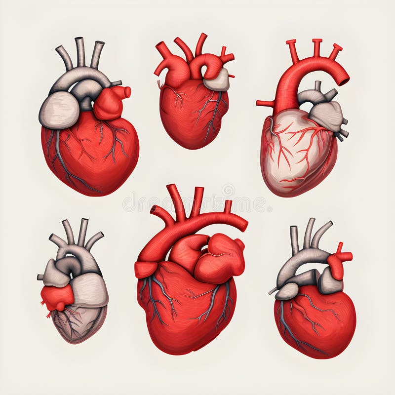 Cartoon Human Heart, Cartoon Organs, Heart Cartoon, 3d Illustration ...