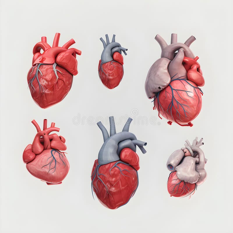Cartoon Human Heart, Cartoon Organs, Heart Cartoon, 3d Illustration ...