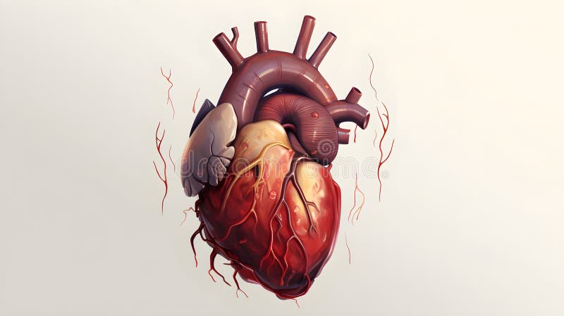 Cartoon Human Heart, Cartoon Organs, Heart Cartoon, 3d Illustration ...