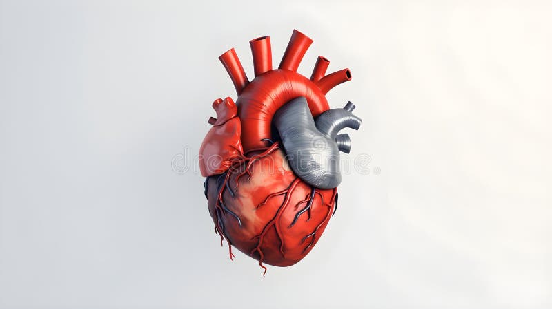 Cartoon Human Heart, Cartoon Organs, Heart Cartoon, 3d Illustration ...