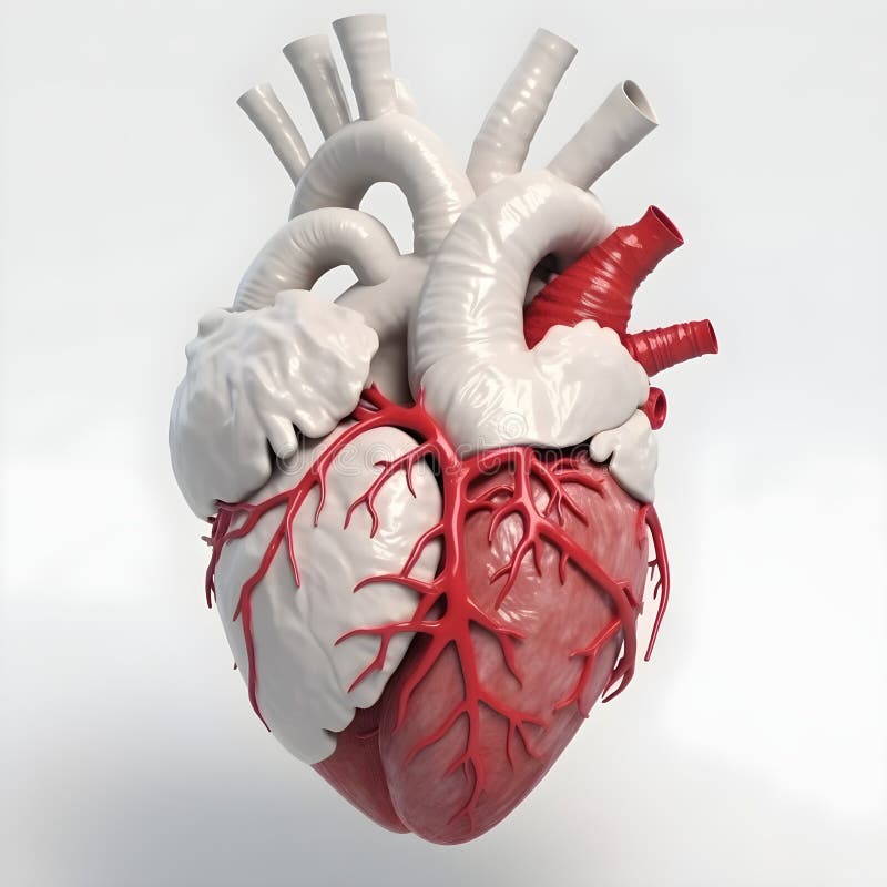 Cartoon Human Heart, Cartoon Organs, Heart Cartoon, 3d Illustration ...