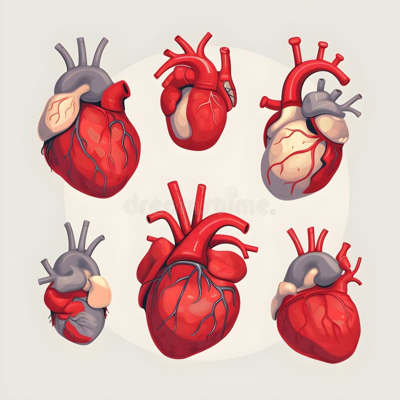 Cartoon Human Heart, Cartoon Organs, Heart Cartoon, 3d Illustration ...