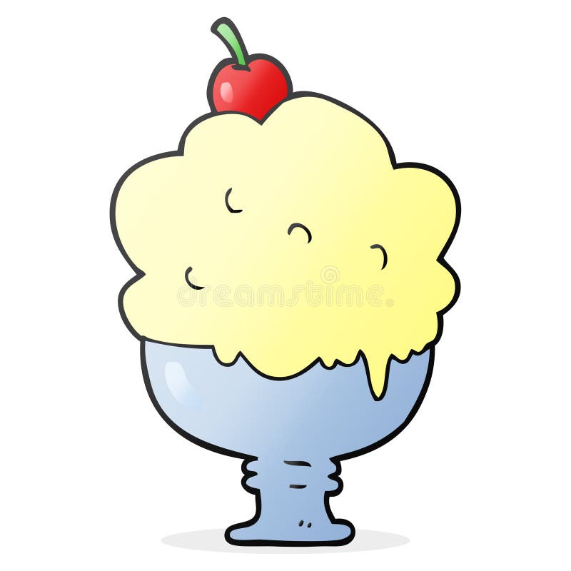 Cartoon ice cream stock photo. Image of handdrawn, artwork - 256615710
