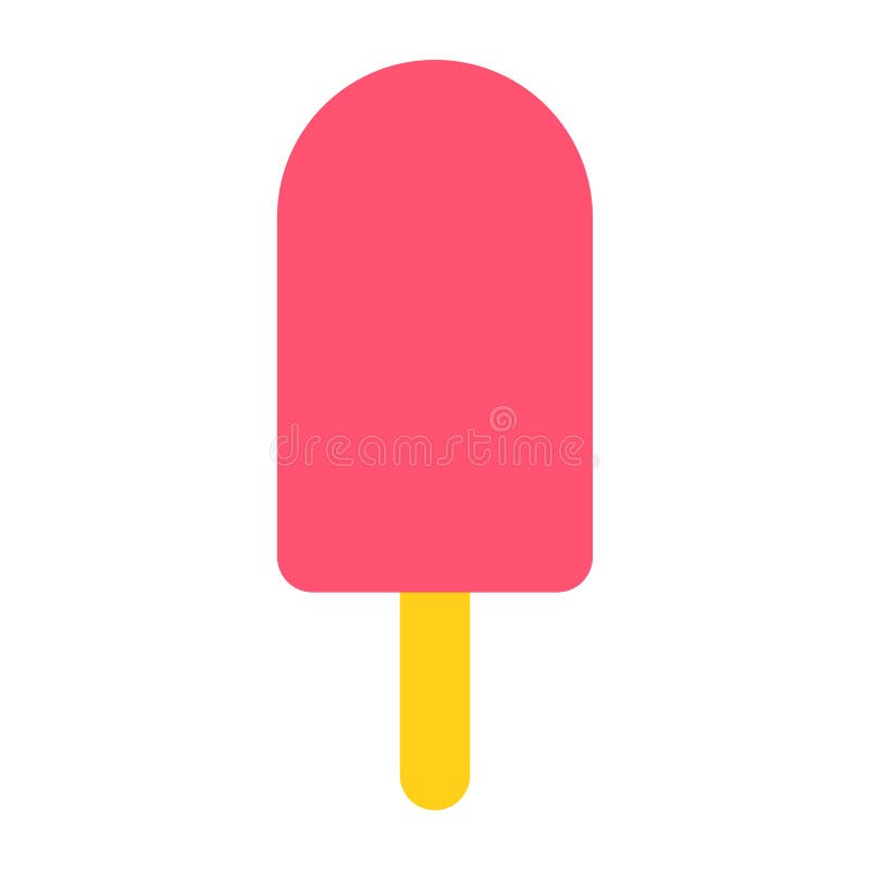 Cartoon Ice Lolly Icon Isolated on White Background Stock Vector ...