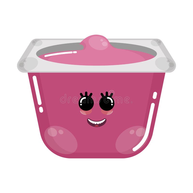 Happy pudding cup stock vector. Illustration of graphic - 190706619