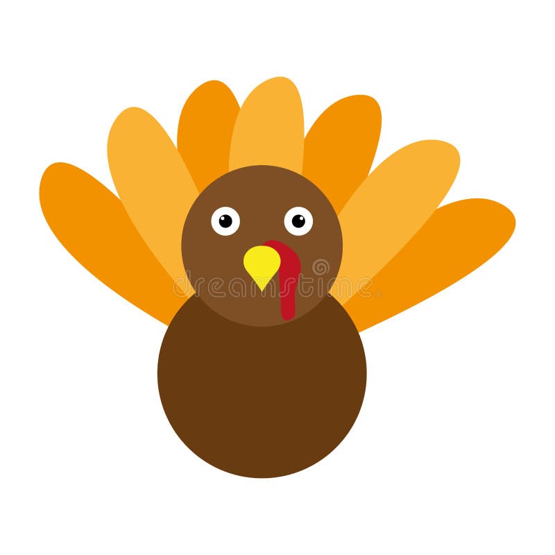 Cartoon icon of a turkey stock vector. Illustration of turkey - 166236220