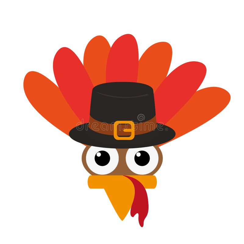 Cartoon icon of a turkey stock vector. Illustration of element - 166236287