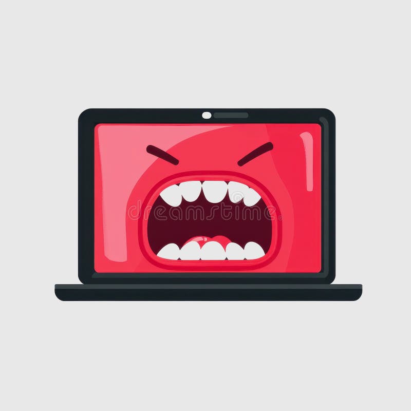 Cartoon Computer Frustration Stock Illustrations – 1,494 Cartoon ...