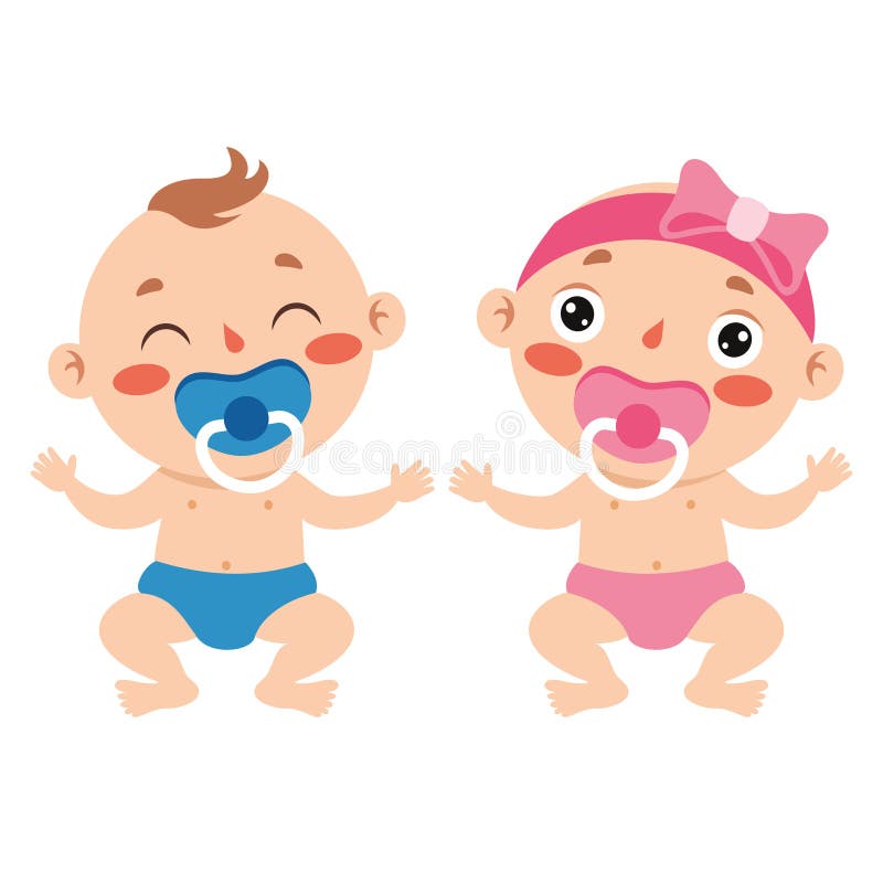 Cartoon Illustration of a Baby Stock Vector - Illustration of daycare ...