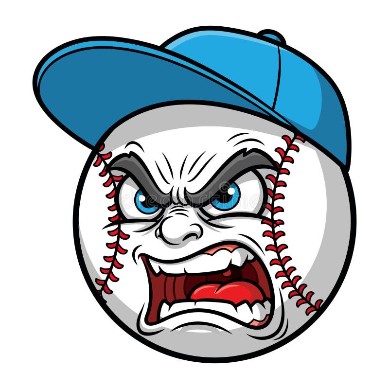 Angry Baseball stock illustration. Illustration of logo - 392560419