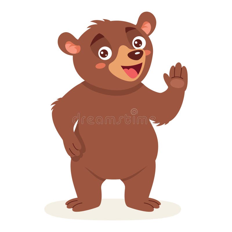 Cartoon Illustration of a Bear Stock Illustration - Illustration of ...