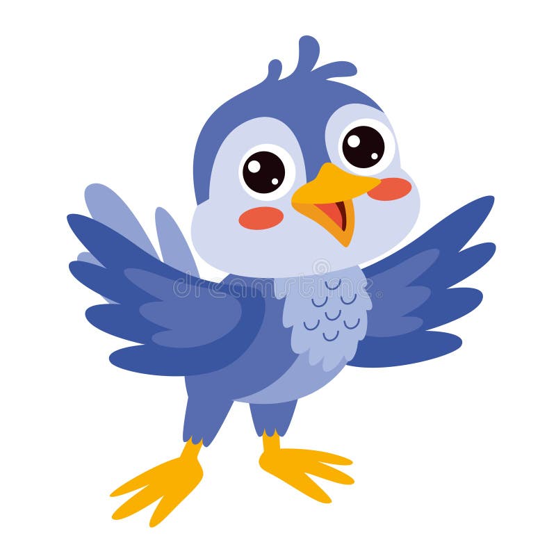 Cartoon Illustration of a Bird Stock Illustration - Illustration of ...
