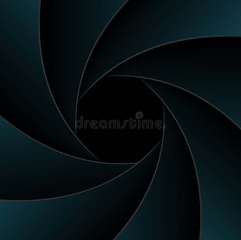 Cartoon Illustration of Blue Camera Shutter Stock Vector - Illustration ...