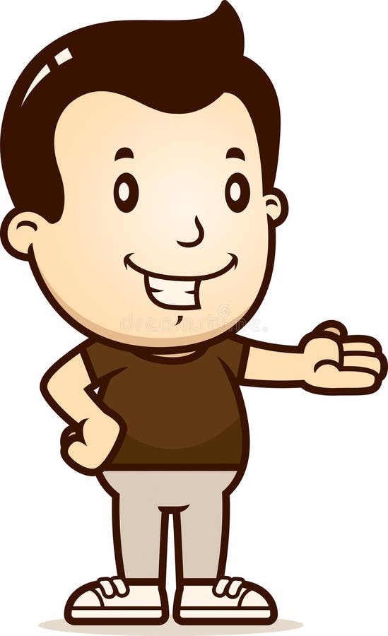 Cartoon Boy Presentation stock vector. Illustration of cartoon - 115953902