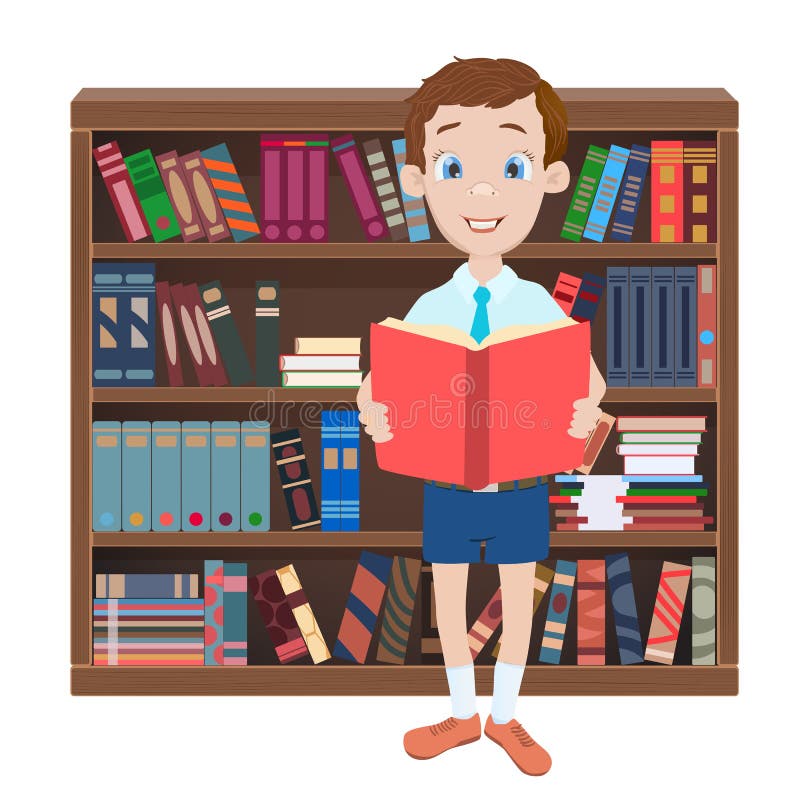 Cartoon Boy Library Stock Illustrations – 3,934 Cartoon Boy Library ...