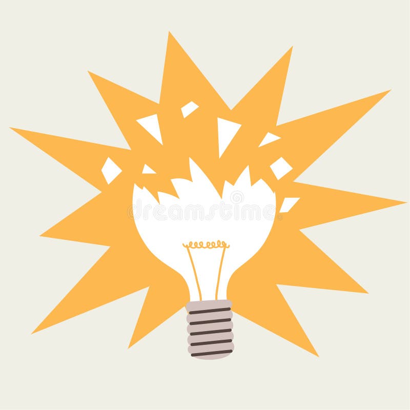 Broken Light Bulb Clip Art