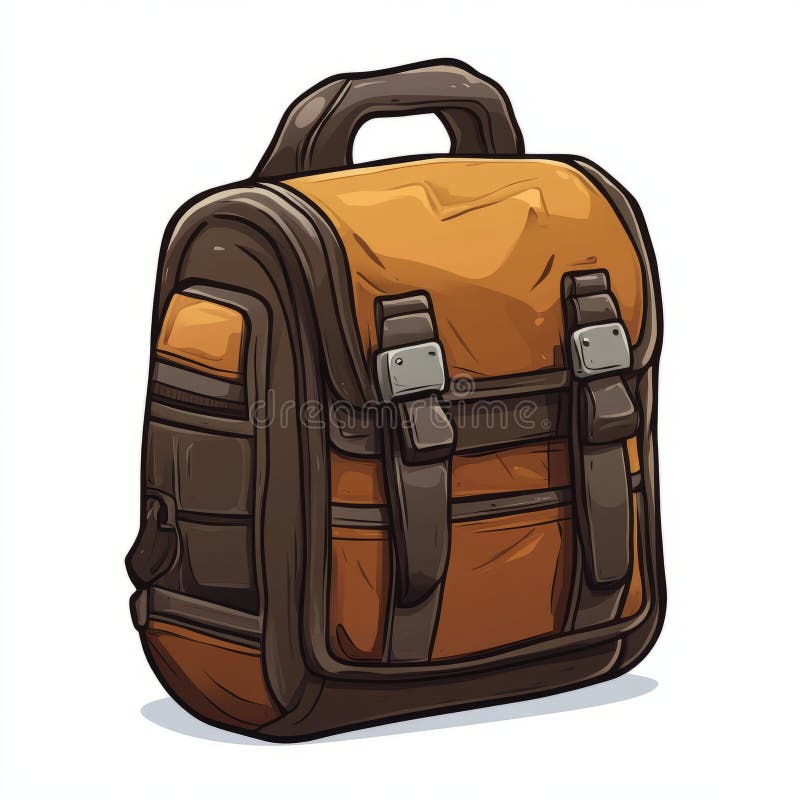Brown Leather Backpack White Background Clipart Stock Photos - Free ...