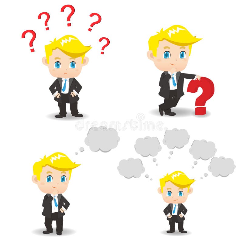 Cartoon Illustration Competitive Business Man Stock Vector ...