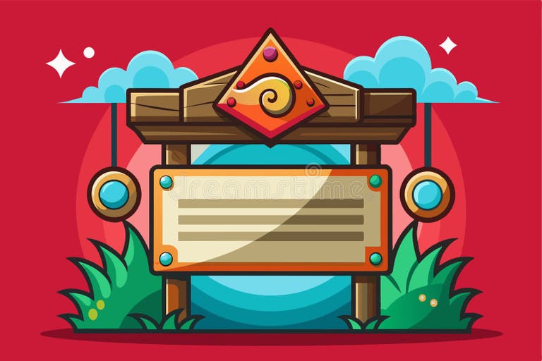 A Cartoon Illustration of a Closed Sign with a Blank Space for ...