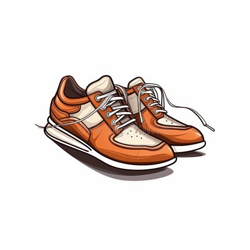 Cartoon Illustration of Comfortable Shoes. Stock Illustration ...